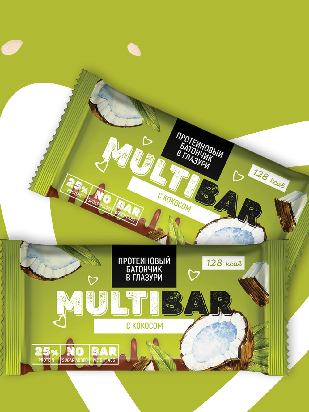 Протеиновые батончики MULTIBAR с 25% белка 40 гр